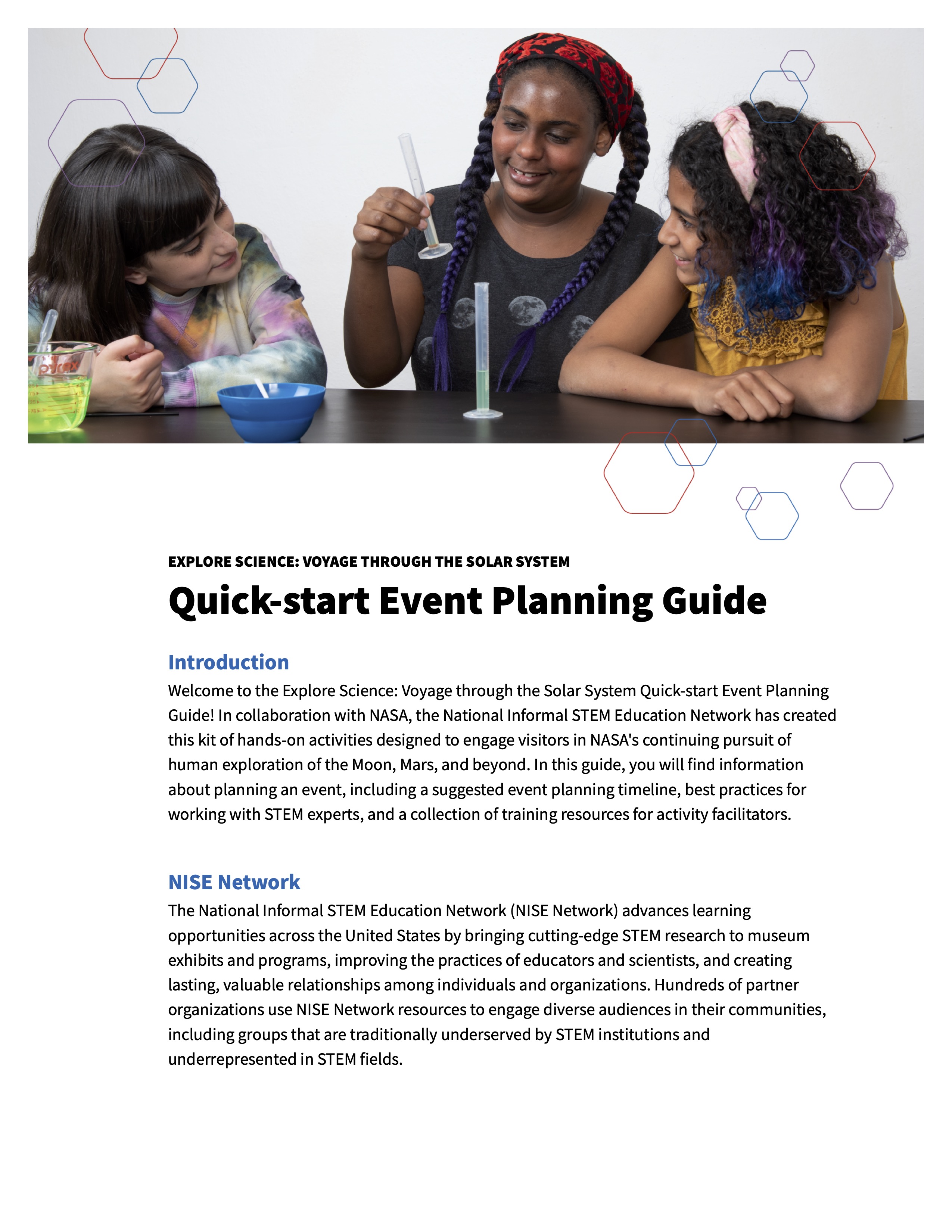 Voyage through the Solar System Planning Resources | NISE Network